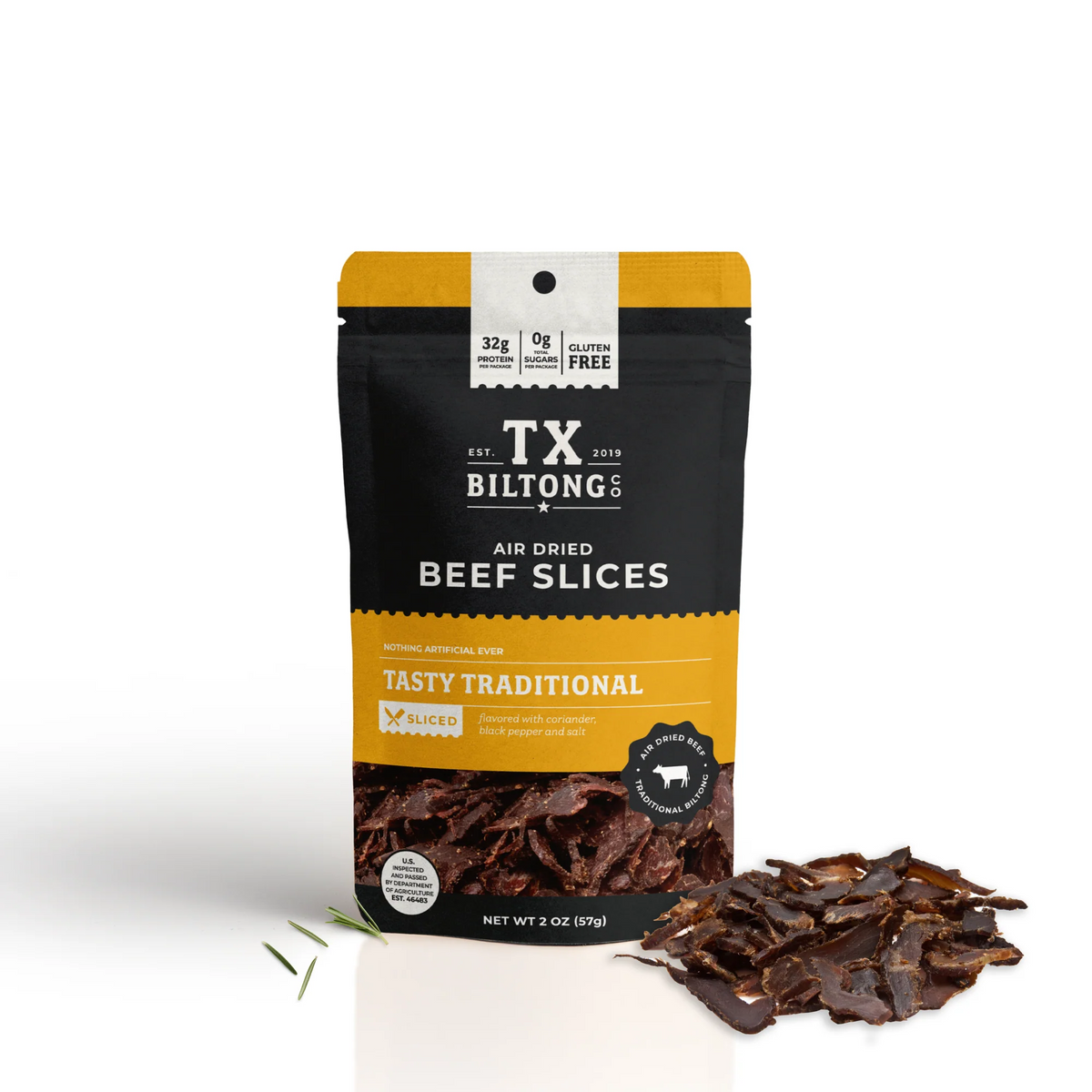 TX Biltong Beef Jerky - Traditional 2 oz – Ball and Buck