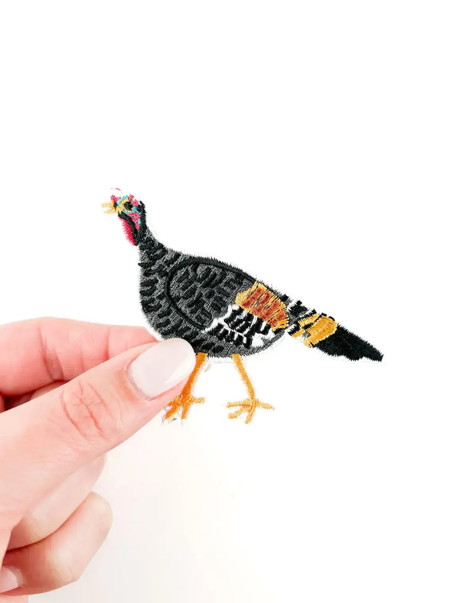 Turkey Iron-On Patch Embroidered Southern Hunters Fishing – Ball and Buck
